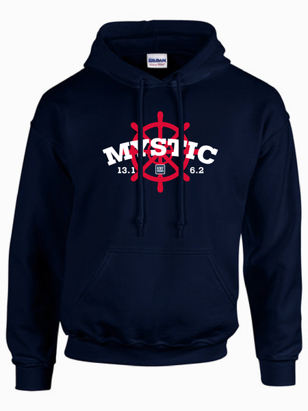 Mystic Half Marathon & 10K Hoodie in Navy – Hartford Marathon Foundation