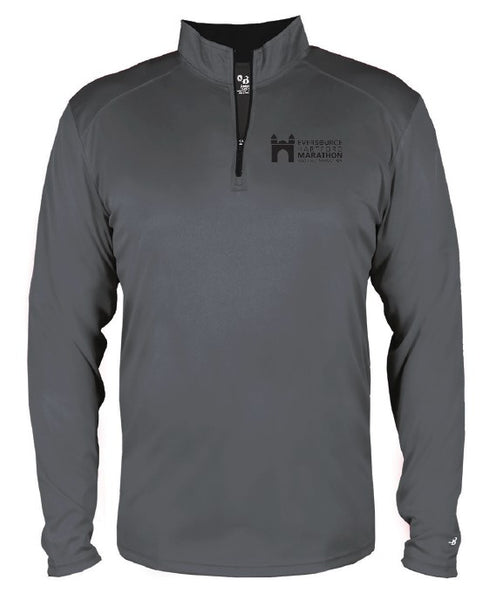 Eversource Hartford Marathon Men's Quarter Zip in Graphite – Hartford ...